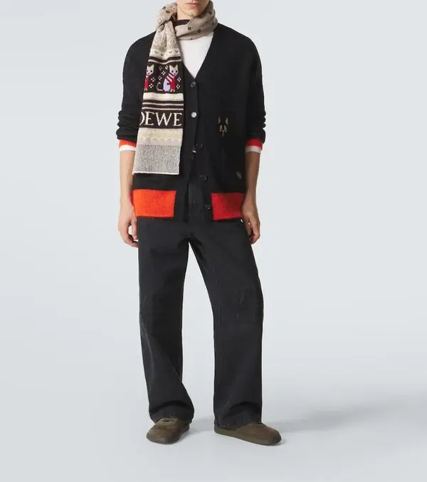 Loewe X Louis Wain Mohair-blend Cardigan