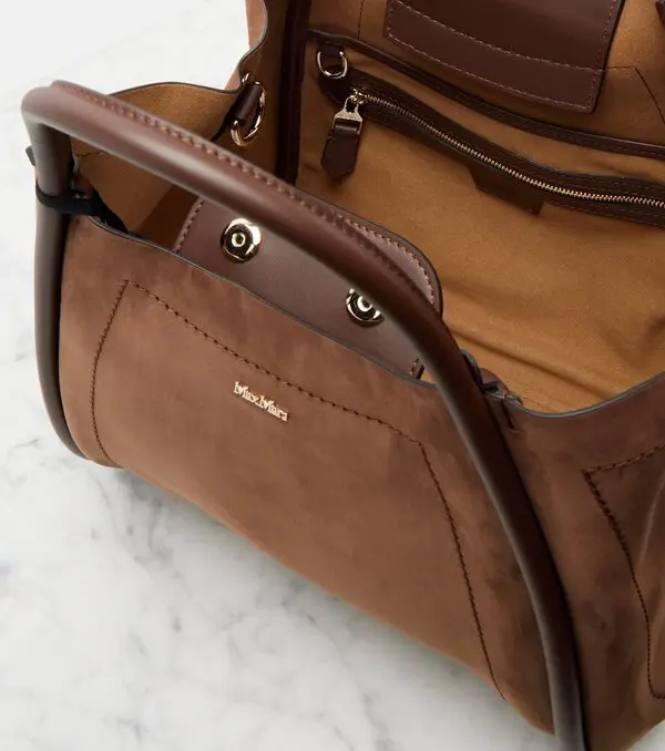 Max Mara Marine Small Suede Tote Bag