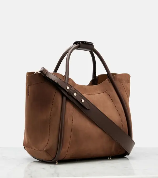 Max Mara Marine Small Suede Tote Bag