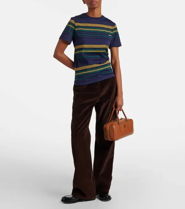 Miu Miu Arcadie Large Leather Top-handle Bag - Brown