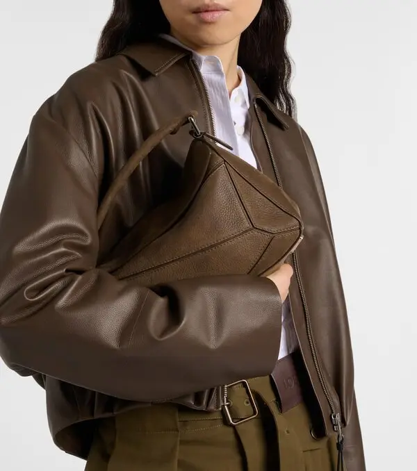 Loewe Small Puzzle Top-handle Bag - Brown
