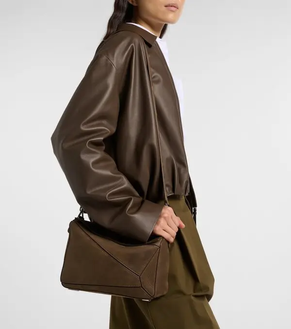 Loewe Small Puzzle Top-handle Bag - Brown