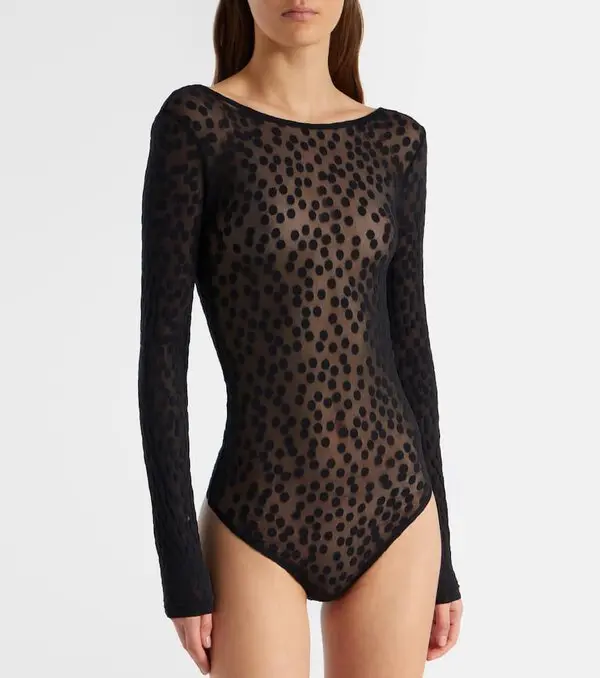 Wolford Sweet Dots Bodysuit - Black