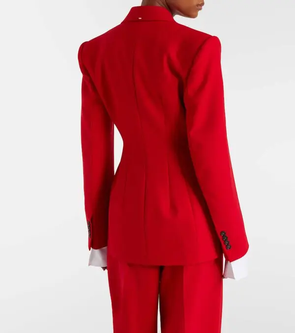 Sportmax Double-breasted Peplum Blazer