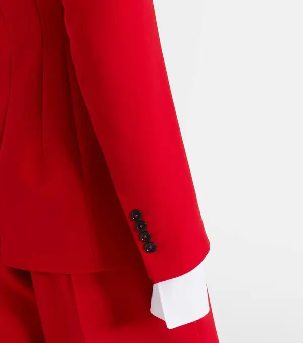 Sportmax Double-breasted Peplum Blazer