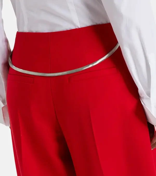 Sportmax High-rise Wide-leg Trousers