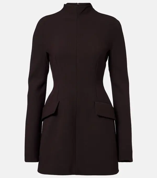 Sportmax Peplum Gabardine Minidress