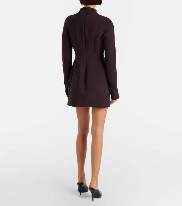 Sportmax Peplum Gabardine Minidress