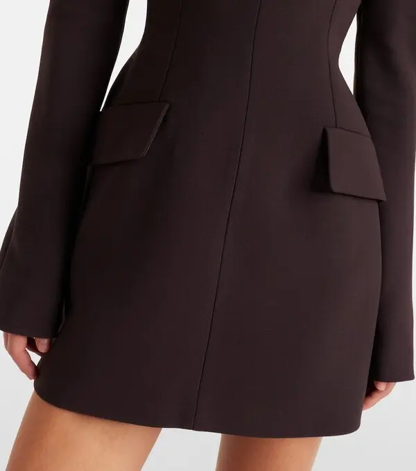 Sportmax Peplum Gabardine Minidress