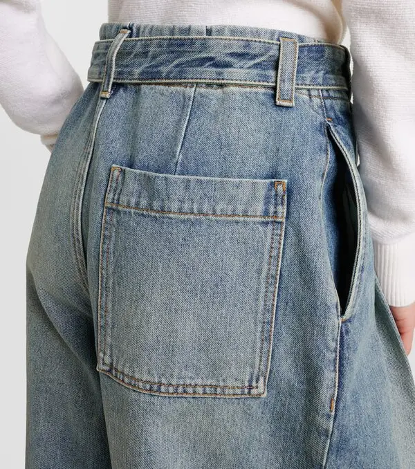Loewe Pleated Wide-leg Jeans