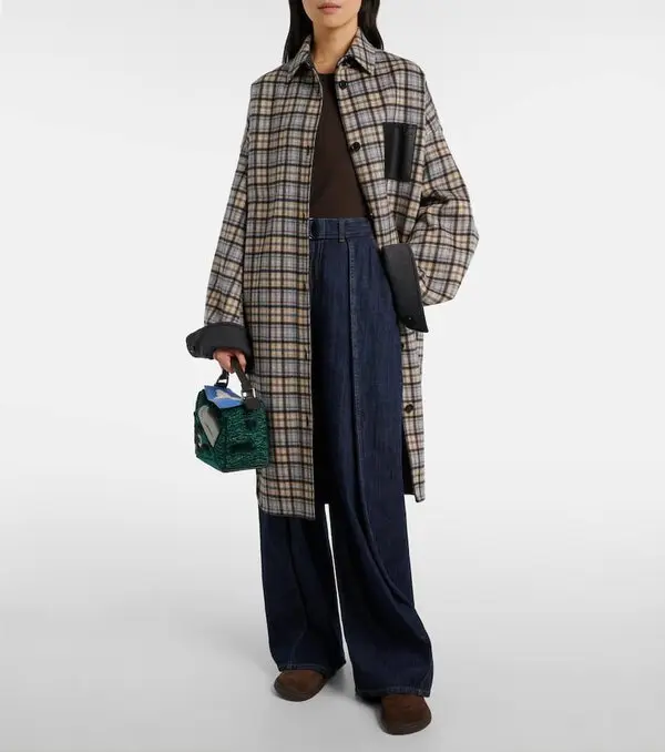 Loewe Belted High-rise Wide-leg Jeans