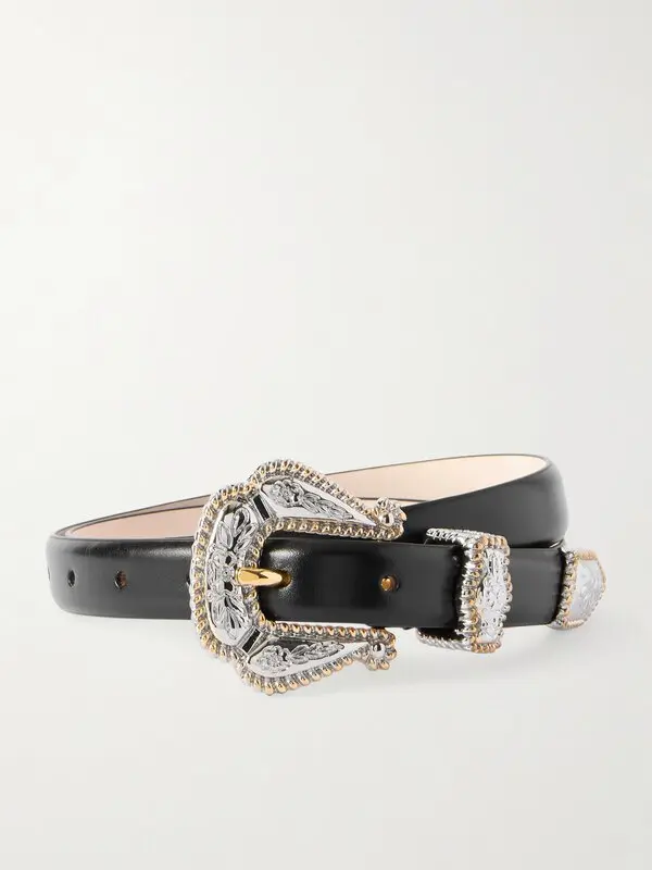 DEHANCHE Santo Leather Belt - Black