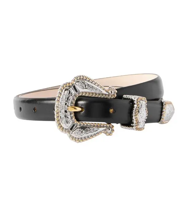 DEHANCHE Santo Leather Belt - Black