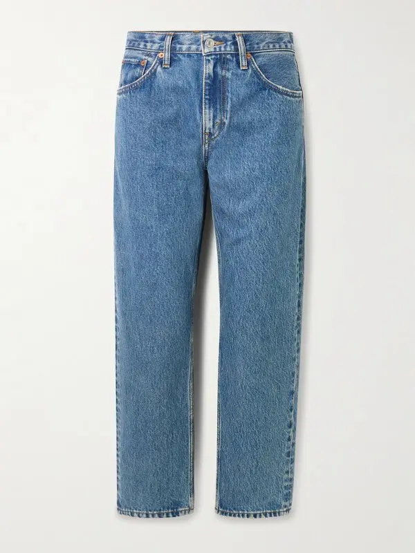 RE/DONE The Ollie High-rise Straight-leg Organic Jeans - Blue