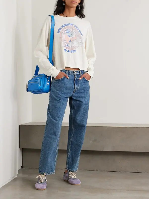 RE/DONE The Ollie High-rise Straight-leg Organic Jeans - Blue