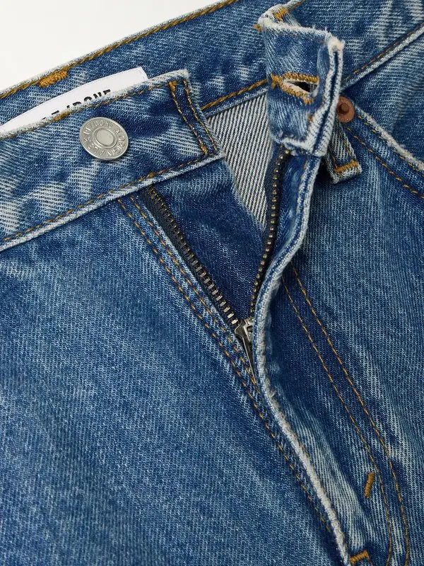 RE/DONE The Ollie High-rise Straight-leg Organic Jeans - Blue