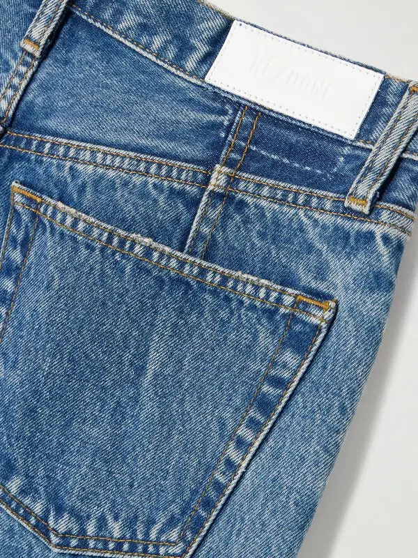 RE/DONE The Ollie High-rise Straight-leg Organic Jeans - Blue