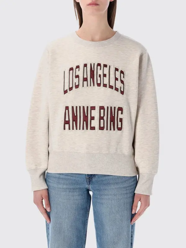 ANINE BING Los Angeles" Sweatshirt - Beige