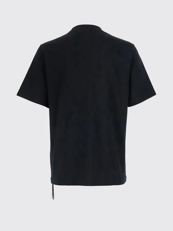 Amiri Crewneck Cotton T-shirt With Chest Logo Print - Black