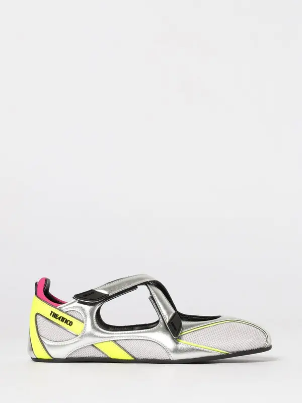 Attico Ballet Flats - Silver