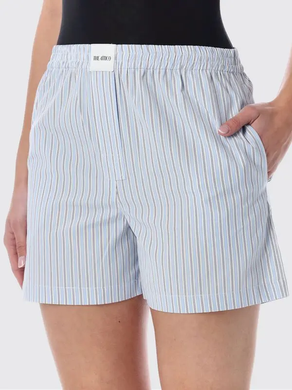 Attico Striped Boxer Shorts - Blue