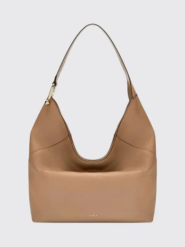 Furla Leather Shoulder Bag - Sand