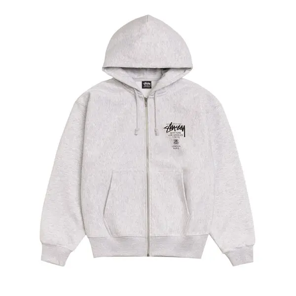 StÜssy World Tour Zip Hoodie