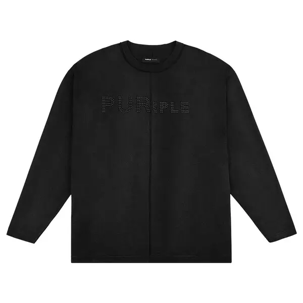 PURPLE BRAND Wordmark Long Sleeve Tee