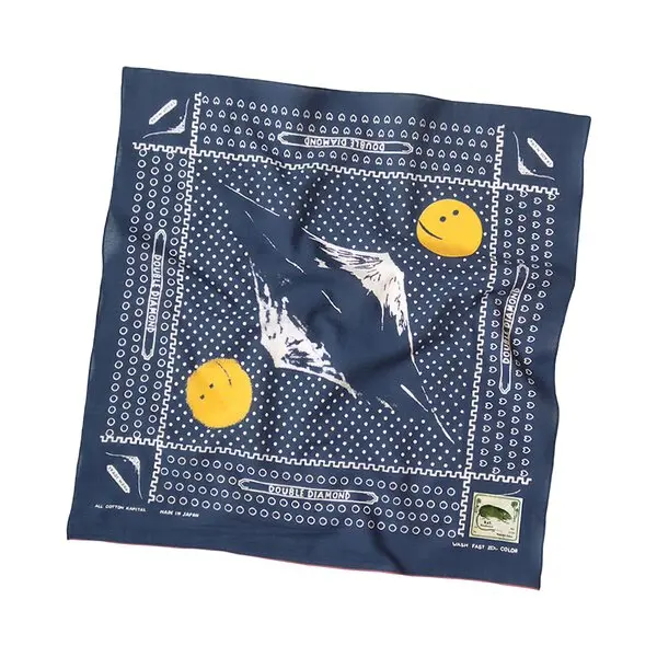 Kapital Fastcolor Selvedge Bandana - Blue