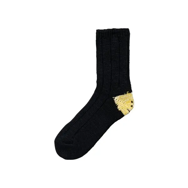 Kapital 56 Yarns Ma-1 Heel Socks - Black
