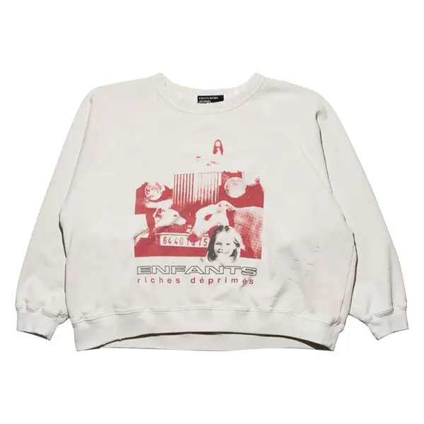 Enfants Riches Déprimés Incandescent Raglan Sweatshirt - White