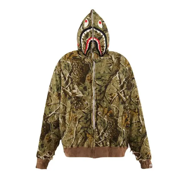 SAINT MXXXXXX Bape Shark Zip Hoodie