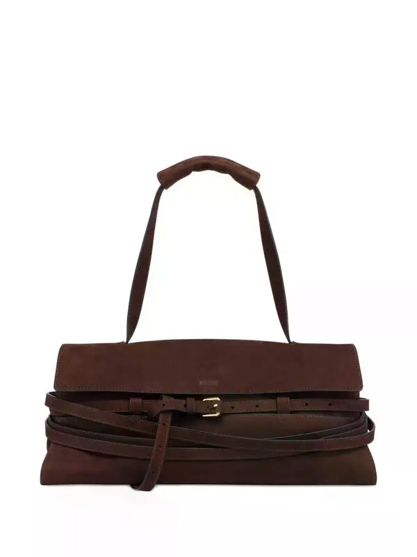 Moschino Tie Me Shoulder Bag - Brown