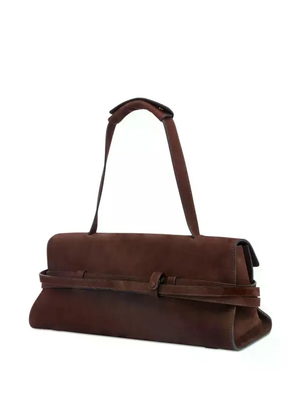 Moschino Tie Me Shoulder Bag - Brown
