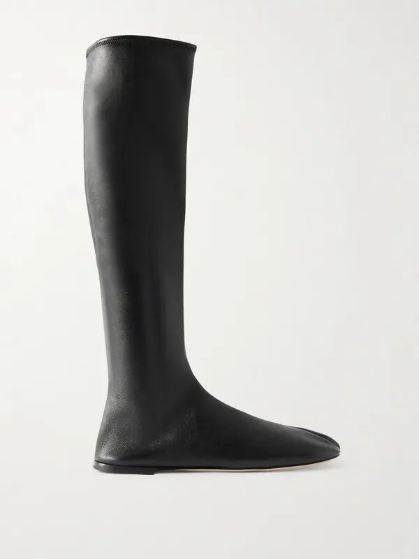 CHRISTEN Tabi Split-toe Leather Knee Boots