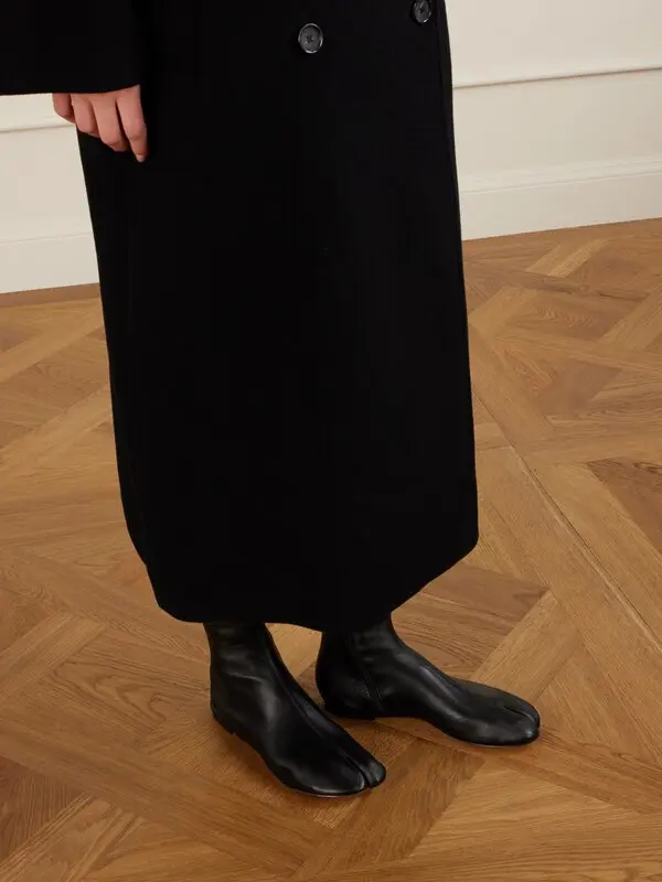 CHRISTEN Tabi Split-toe Leather Knee Boots