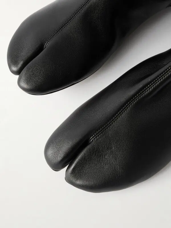CHRISTEN Tabi Split-toe Leather Knee Boots
