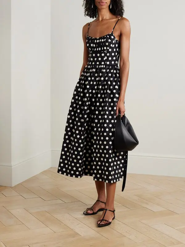 knee length dresses for ladies Alba Silk Midi Dress