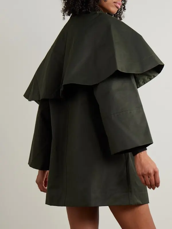 Barbour Cape-effect Cotton-blend Twill Jacket - Green