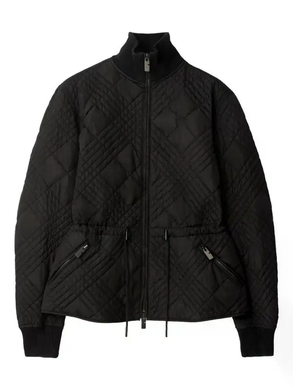 Burberry Check-stitching Jacket - Black