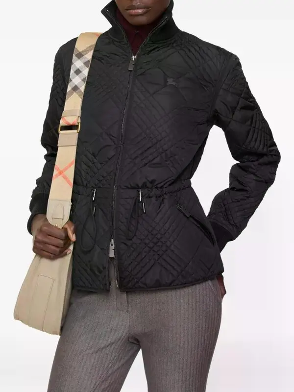 Burberry Check-stitching Jacket - Black