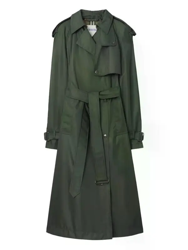 Burberry Hooded Belted Nylon Trench Coat