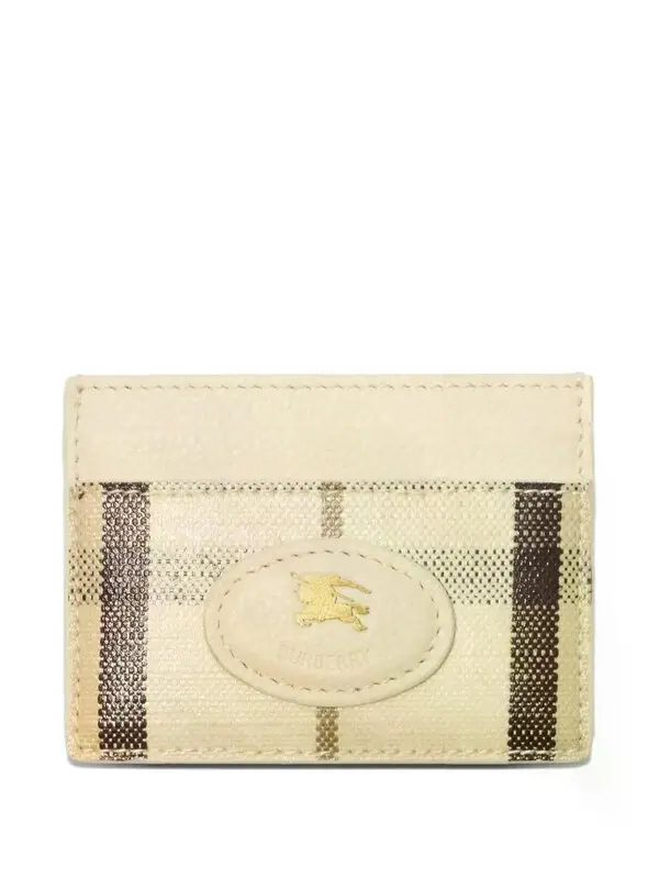 Burberry Logo-patch Card Holder - Neutrals