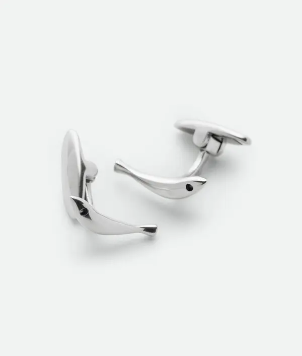 Bottega Veneta Sardine Cufflinks