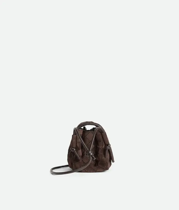 Bottega Veneta Intrecciato Suede Pouch - Fondant