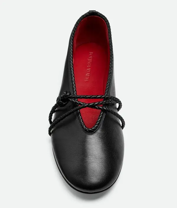 Bottega Veneta Rosa Mary-jane Ballerina - Black