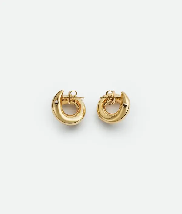 BOTTEGA  VENETA Small Sardine Earrings - Yellow Gold