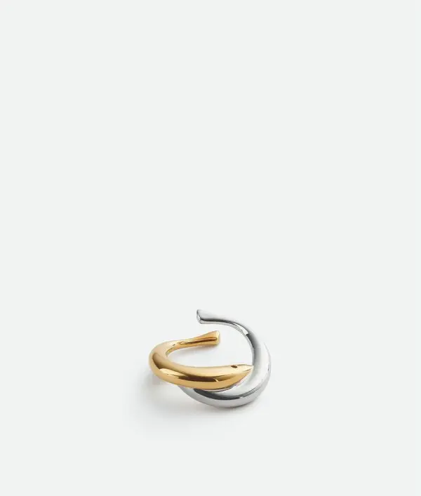 BOTTEGA  VENETA Sardine Ring - Silver/yellow Gold
