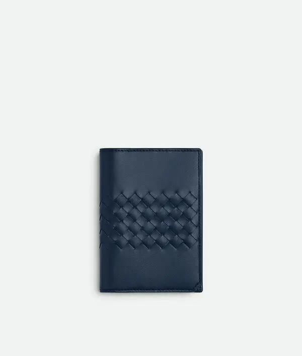 Bottega Veneta Intrecciato Piccolo Passport Case - Neptune