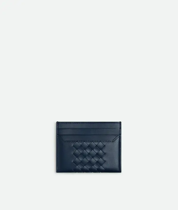 Bottega Veneta Intrecciato Piccolo Card Case - Neptune